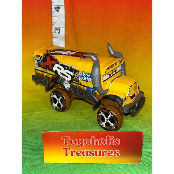 Pixar | Toys | Disney Pixar Cars Mud Racing Xrs Miss Fritter Bus | Poshmark